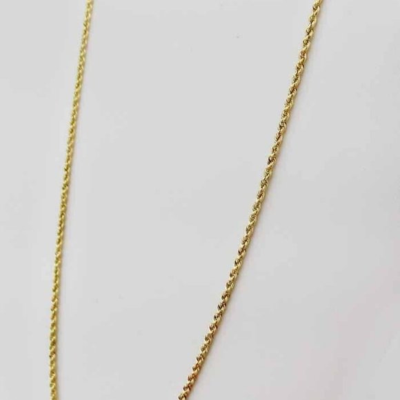 Jewelry | Rope Style Chain Solid 18k Yellow Gold 2 Long Nwt | Poshmark